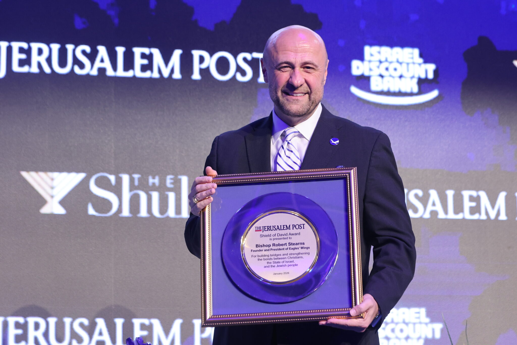 Bishop Robert Stearns Honored with The Jerusalem Post’s Shield of David ...